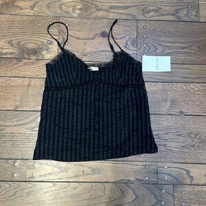 Anine Bing | Tops | Nwt Anine Bing Silk And Lace Boudoir Camisole Top ...